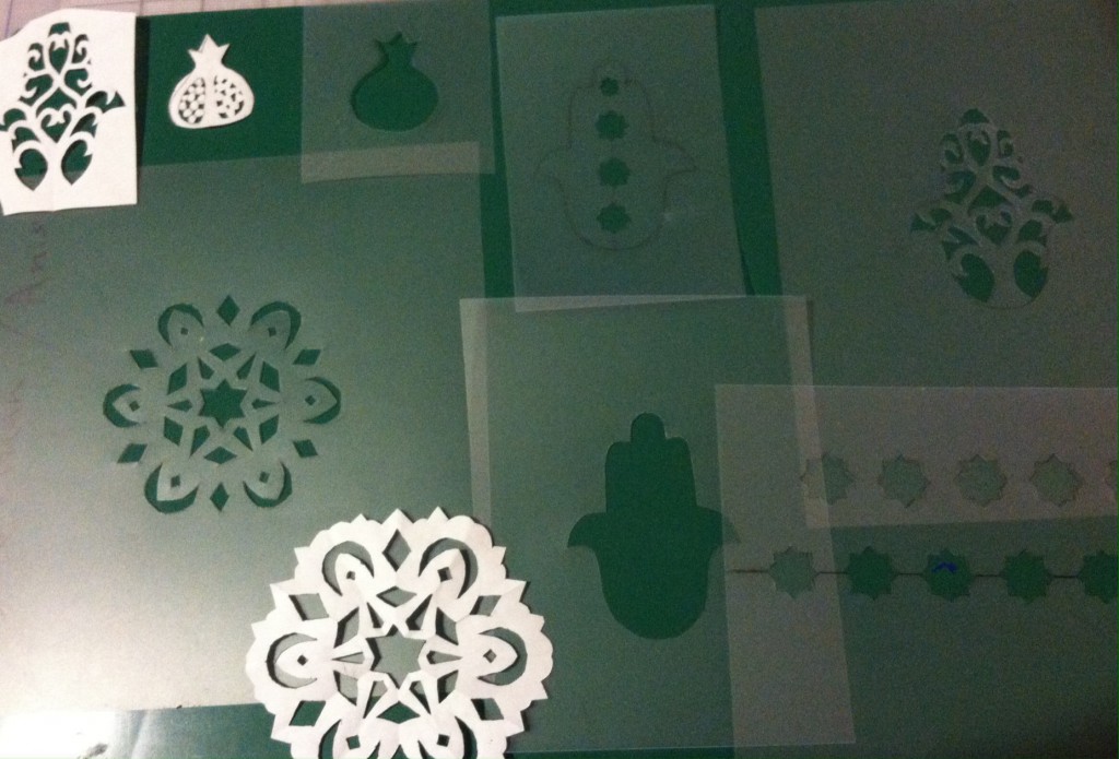 Making my own stencils | Claire Sherman Art